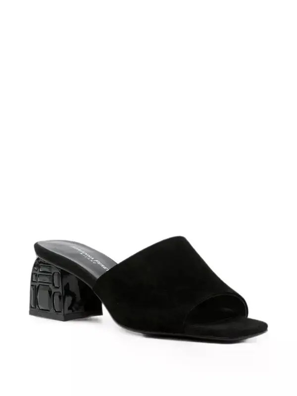 ADRIANNA FERETTI Adrianna Ferretti Crystal Embellished Block Heel Sandals
