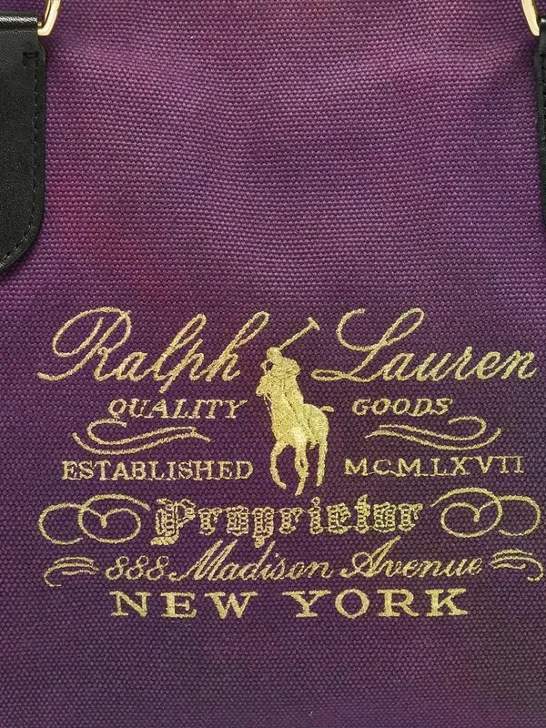 Ralph Lauren Leather Trimmed Tote Bag