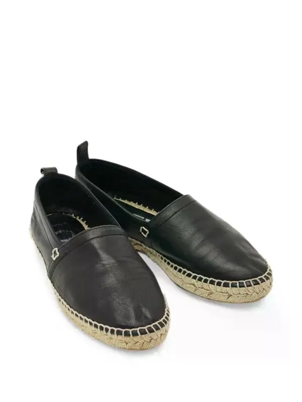 Loewe Leather Espadrille Flats