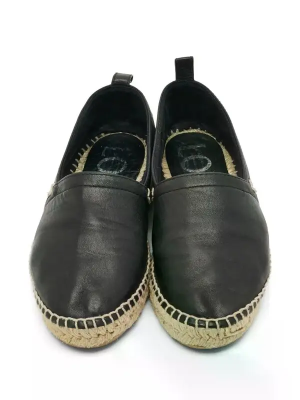 Loewe Leather Espadrille Flats