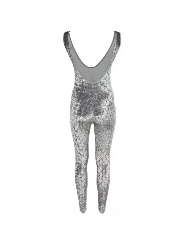 Gucci Crystal Embellished Jumpsuit - Grey