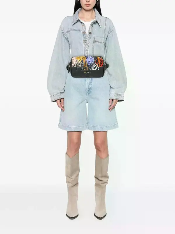 Fendi Graffiti Belt Bag - Black