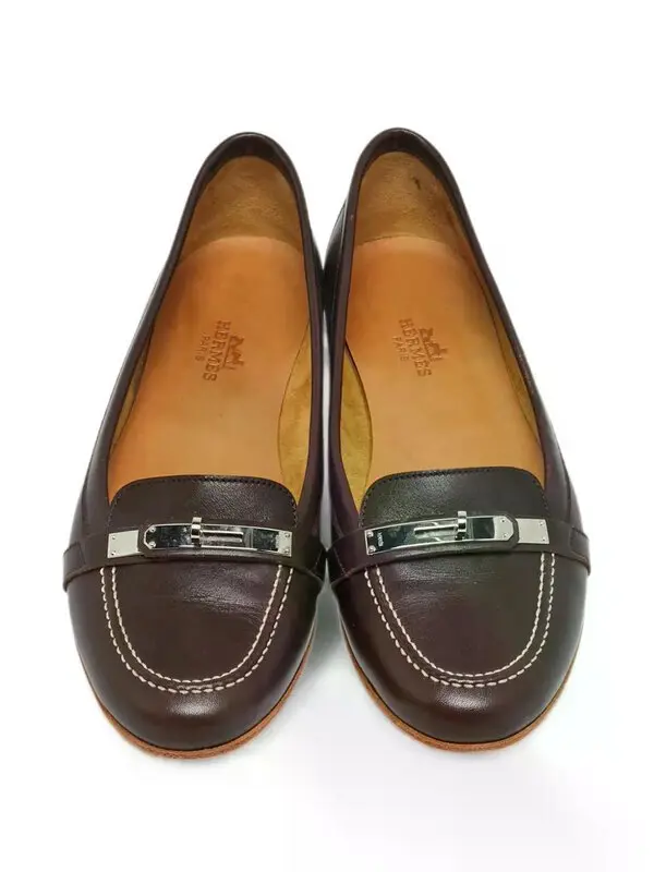 Hermès Pegase Leather Loafers