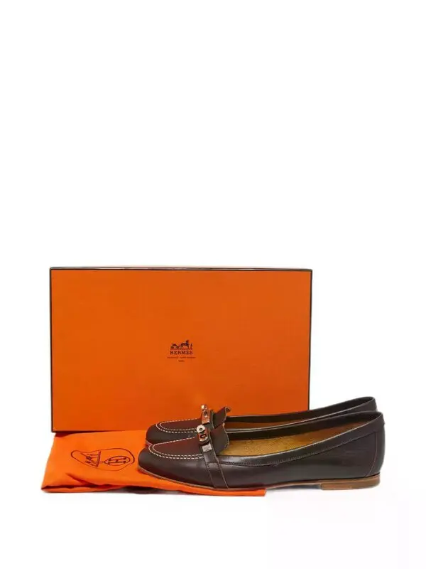 Hermès Pegase Leather Loafers