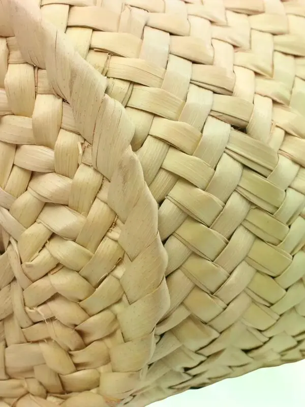 Loewe Small Raffia Anagram Basket Tote Bag