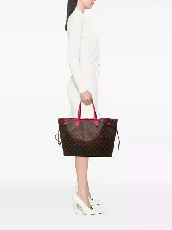 LOUIS VUITTON Monogram Ikat Neverfull Mm Tote Bag