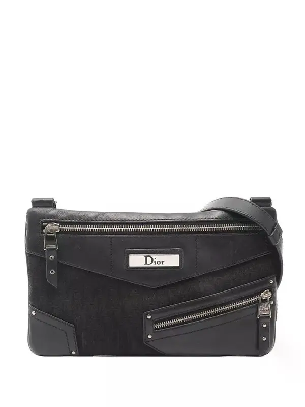 Dior Trotter Canvas Crossbody Bag - Black