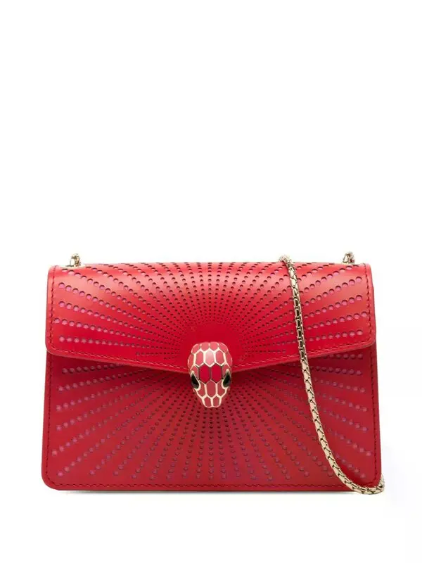 BVLGARI Serpenti Forever Diamond Blast Sunshine Crossbody Bag - Red