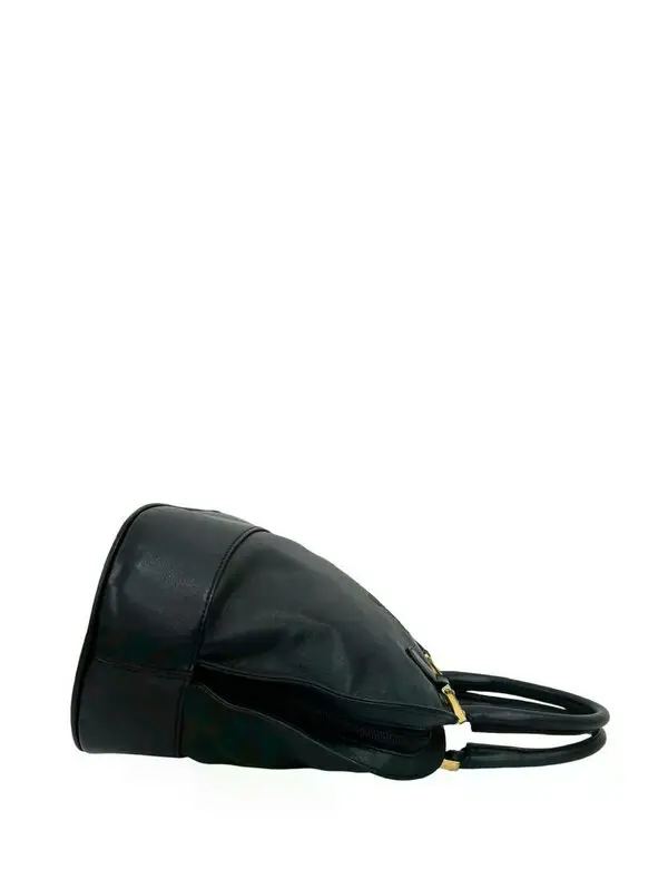 Loewe Anagram Leather Handbag - Black