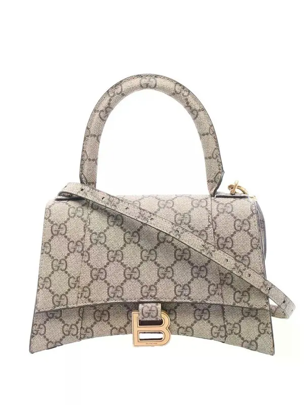 Balenciaga Hacker Project Gg Supreme Hourglass Satchel - Neutrals