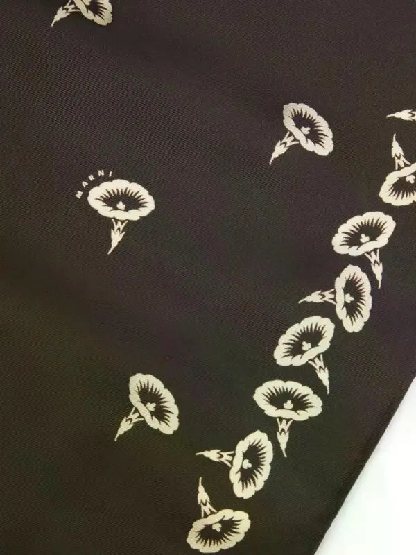 Marni Silk Foulard With Floral Print