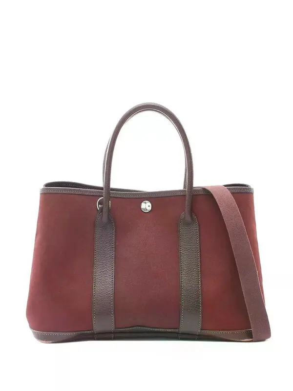 Hermès Toile Garden Party Tpm Tote Bag - Brown