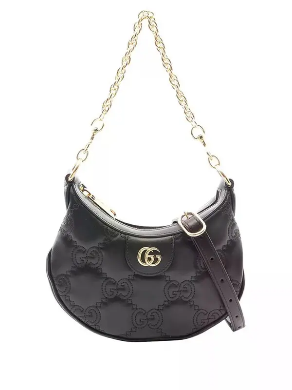 Gucci Mini Gg Marmont Matelassé Calfskin Satchel - Black