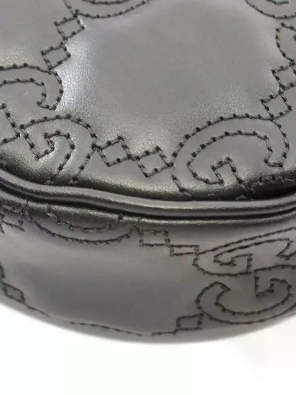 Gucci Mini Gg Marmont Matelassé Calfskin Satchel - Black