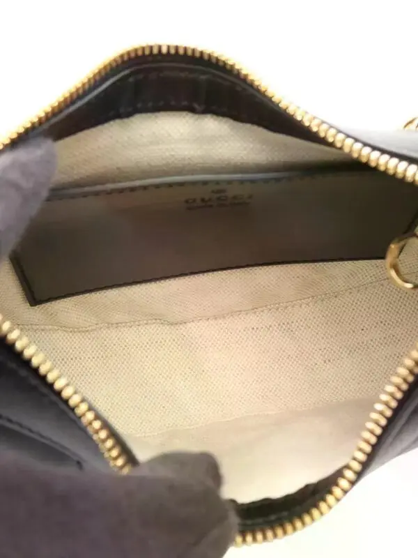 Gucci Mini Gg Marmont Matelassé Calfskin Satchel - Black