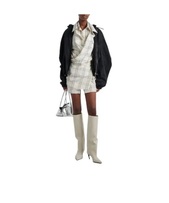 Attico White High Boots