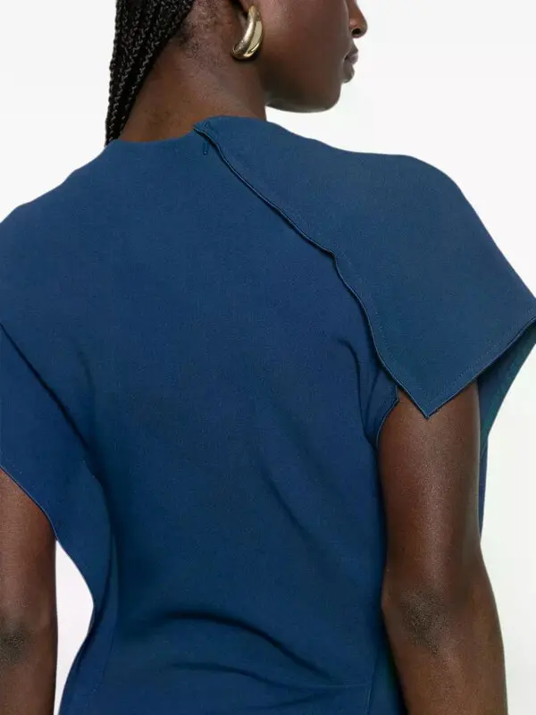 Victoria Beckham Draped-detail Midi Dress