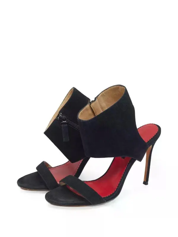 Carolina Herrera Suede Ankle Strap Sandals