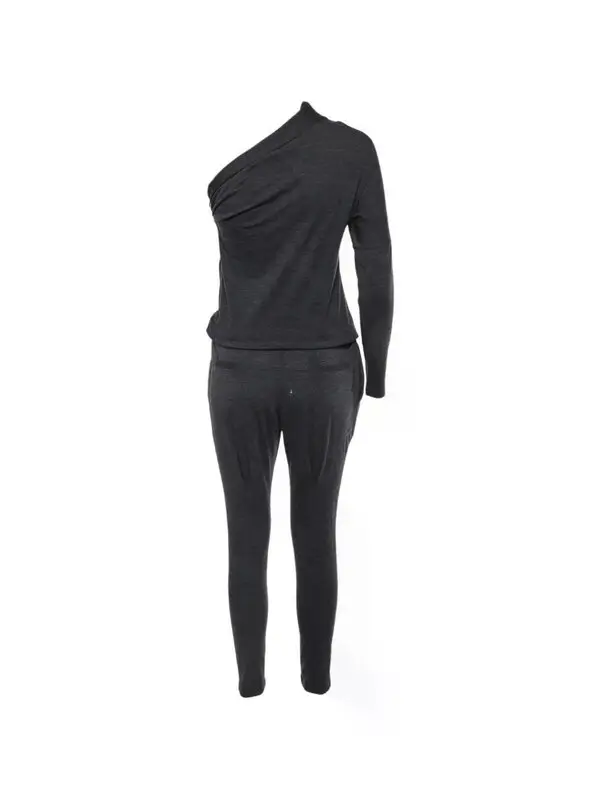 Brunello Cucinelli One-shoulder Jumpsuit With Waist Tie