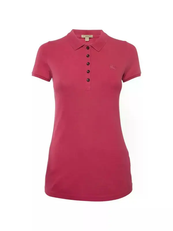 Burberry Cotton Pique Polo Shirt - Pink