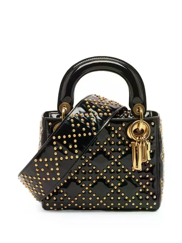 Dior Lady Studded Mini Bag - Black