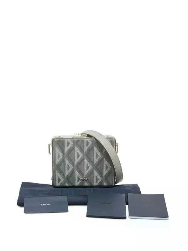 Dior 2022 Mini Cd Diamond Lock-case Clutch Bag