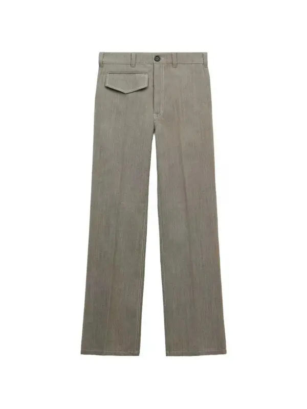 Marni Virgin Wool Micro-check Flared Pants