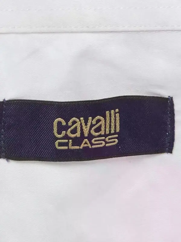 Roberto Cavalli Embroidered Logo Long-sleeve Shirt