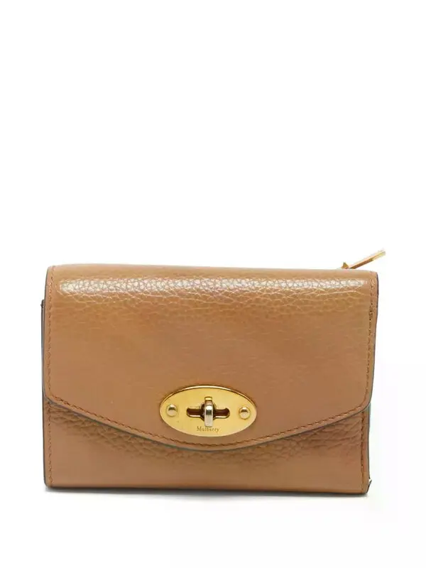 Mulberry Twist-lock Tri-fold Wallet