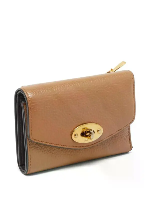 Mulberry Twist-lock Tri-fold Wallet