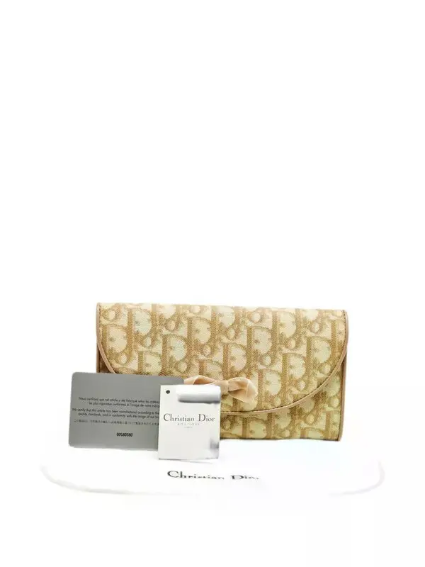 Dior 2005 Trotter Bow-detail Wallet