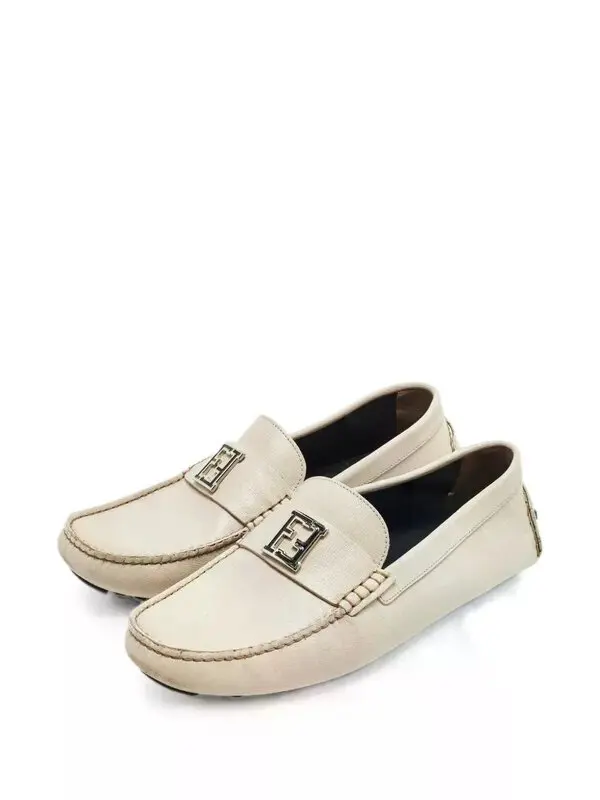 Fendi Ff Logo Plaque Loafers