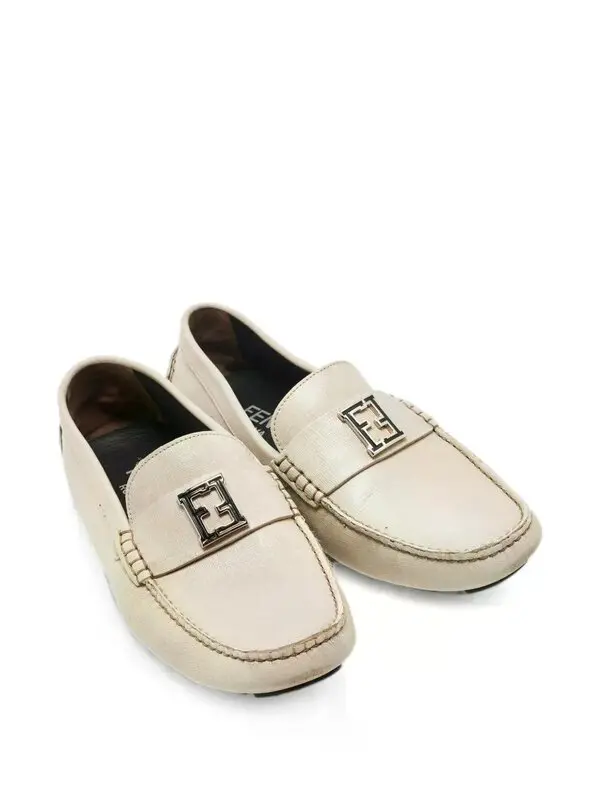 Fendi Ff Logo Plaque Loafers