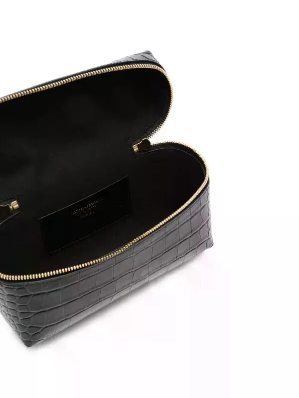Victoria Beckham Dorian Vanity Embossed-croc Tote Bag