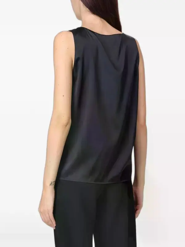 Emporio Armani V-neck Satin Tank Top