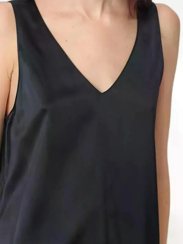 Emporio Armani V-neck Satin Tank Top