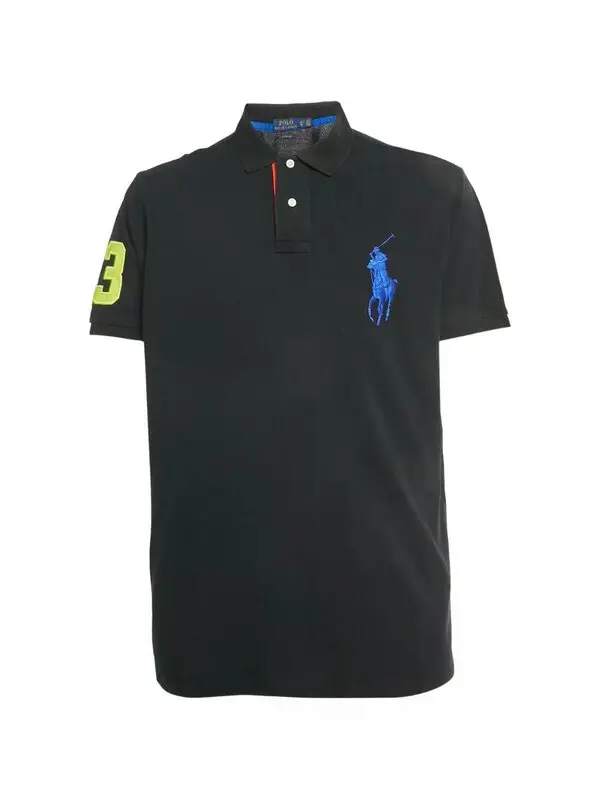 Polo Ralph Lauren Logo-embroidered Polo Shirt - Black