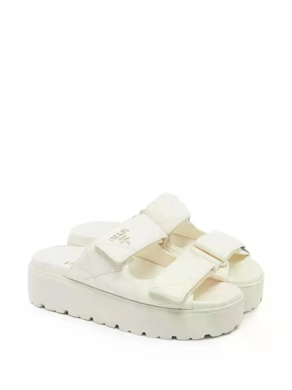 Prada Quilted Platform Sandals
