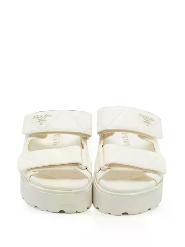 Prada Quilted Platform Sandals