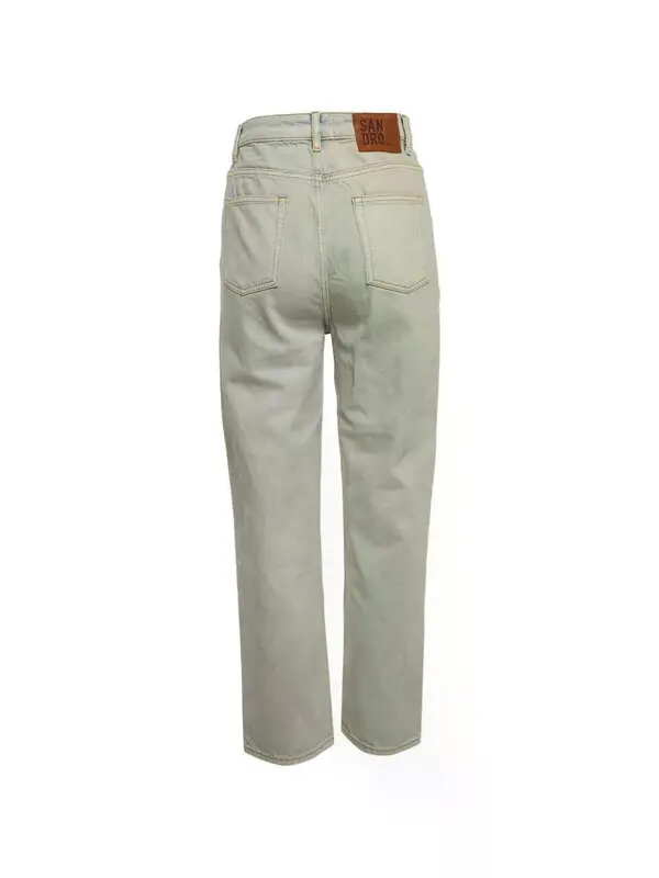 Sandro Straight-leg Jeans With Snow-wash Finish