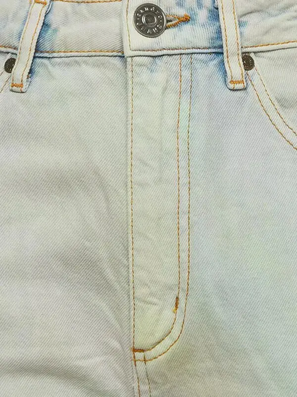 Sandro Straight-leg Jeans With Snow-wash Finish