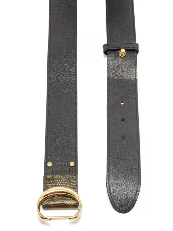 Chloé C Buckle Leather Belt