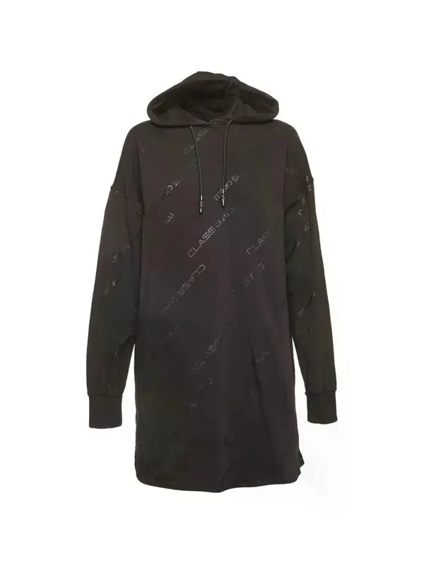 Roberto Cavalli Oversized Logo Print Hoodie