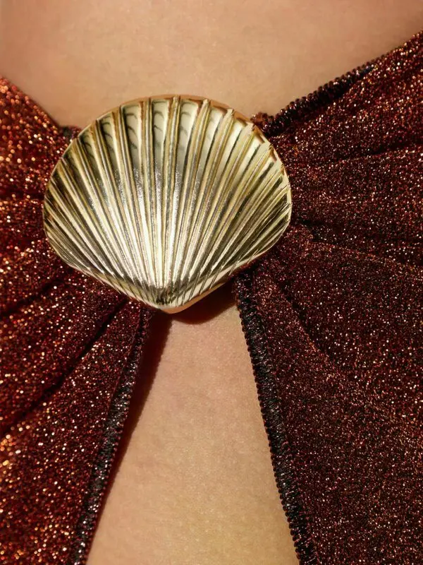Oseree Lumière Shell Pareo Mini Skirt