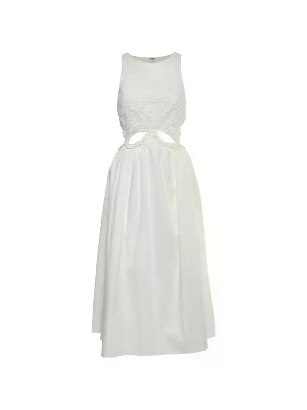 SELF-PORTRAIT Guipure Lace Cut-out Dress - White