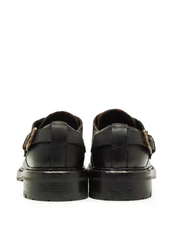 Dolce & Gabbana Bernini Buckle-detail Derby Shoes - Black
