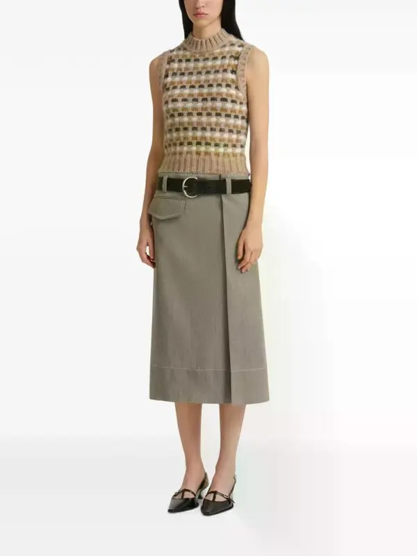 Marni Virgin Wool Midi Skirt