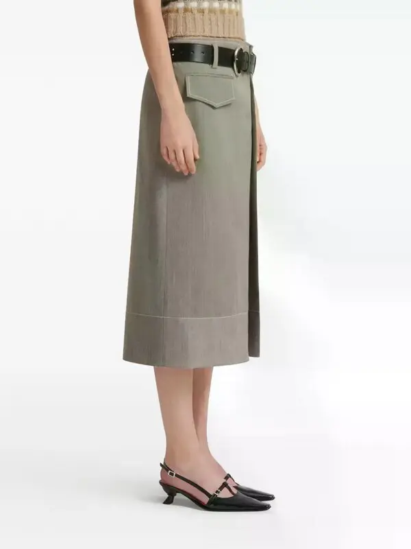 Marni Virgin Wool Midi Skirt