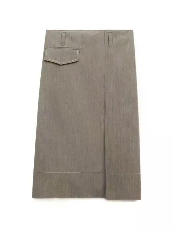 Marni Virgin Wool Midi Skirt