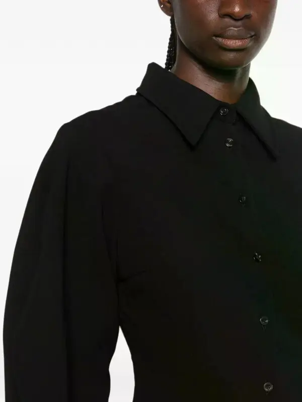 ROTATE BY BIRGER CHRISTENSEN Fitted Puff-sleeve Shirt